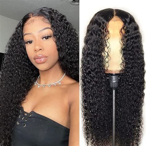 Curly Lace Front Wig Human Hair 4x4 Lace Closure Human Hair Wigs For