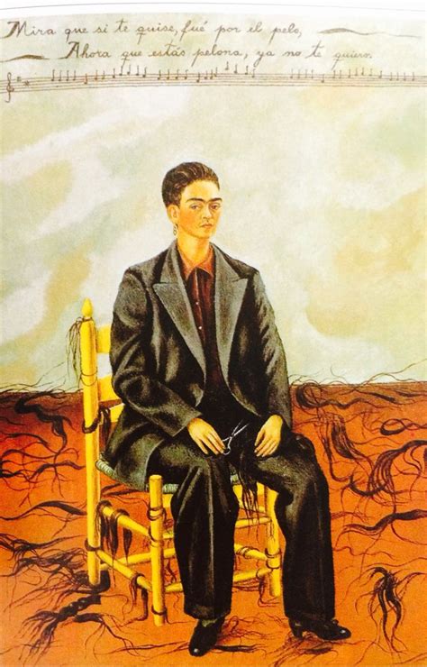 Frida Of Course Self Portrait With Cropped Hair Frida Kahlo 1940