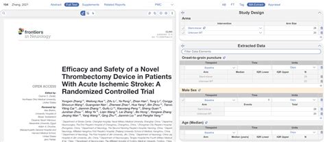 Extract Meta Analytical Data Nested Knowledge