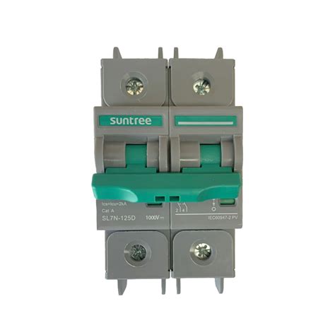 Interruptor Termomagnético Corriente Directa 2p 20a 25a 32a 50a 80a 1000vdc Modelo Sl7n 125