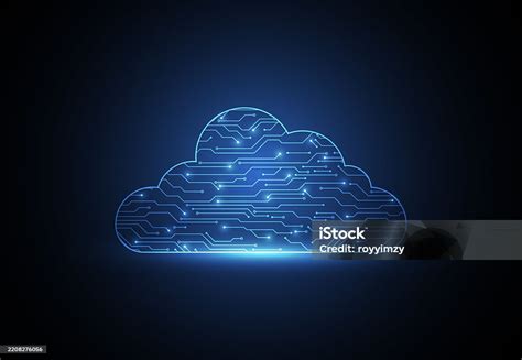 Cloud Networking Computing Connection Concept Circuit Design Digital