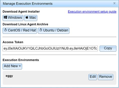 Configuring The Eggplant Dai Execution Enviroment