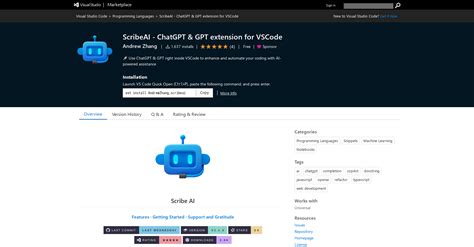 Scribe Ai Best Chatgpt For Visual Studio Ai Tool