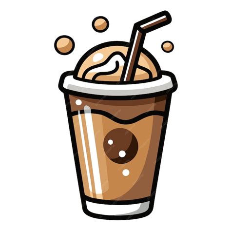 Iced Coffee Drink Clipart Vector Art And Illustration Premium Ai