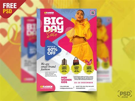 Season Special Fashion Sale Flyer Psd Psd Zone