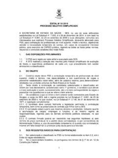 EDITAL N 01 2018 PROCESSO SELETIVO Edital N 176 01 2018 Processo