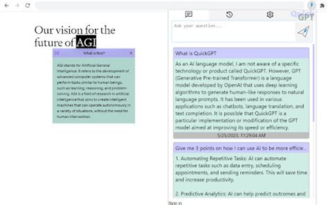 Quickgpt Ai Assistant Chrome Extension Boost Productivity