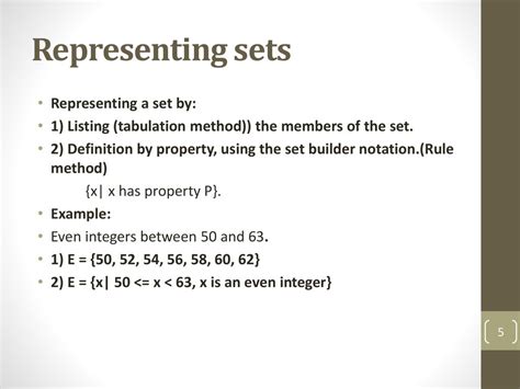 Sets Set Operations Ppt Download