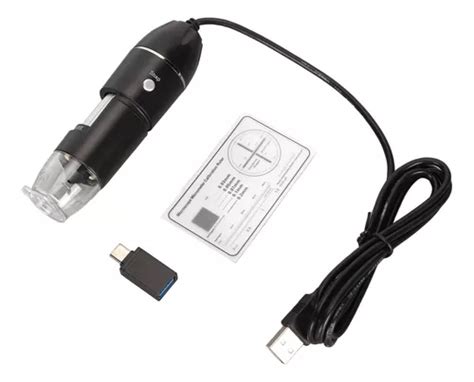 Microscopio Usb Tipo C Cámara Digital De 50x A 1600x 8 Led Cuotas