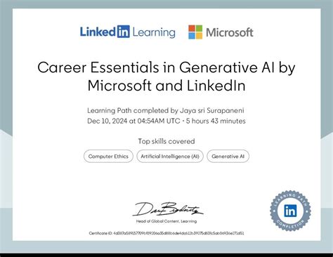 Jaya Sri Surapaneni On Linkedin Generativeai Artificialintelligence Careergrowth