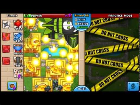 Bloons TD Battles Advanced Defend Tutorial Round 100 Defense Mode