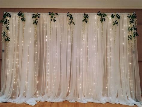 Lighted Backdrop With Wisteria 結婚式のテーブルセット 結婚式の背景幕 ウェディングのデコレーション