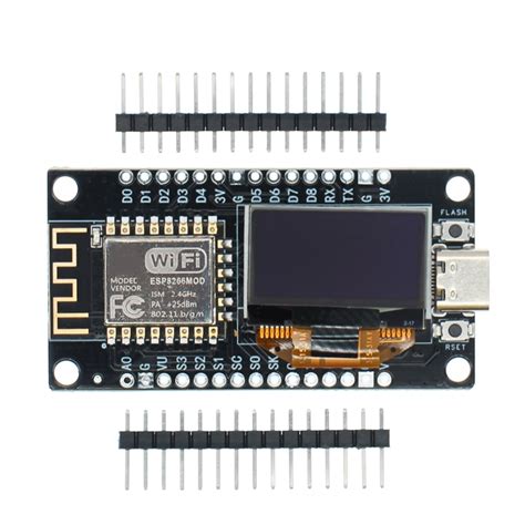 Nodemcu บอร์ดพัฒนา Esp8266พร้อมหน้าจอ Oled ขนาด096นิ้ว Ch340g โมดูล