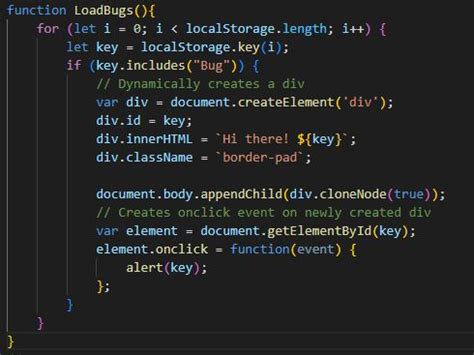 Html Dynamically Loading Div S Through Javascript Does Not Work With