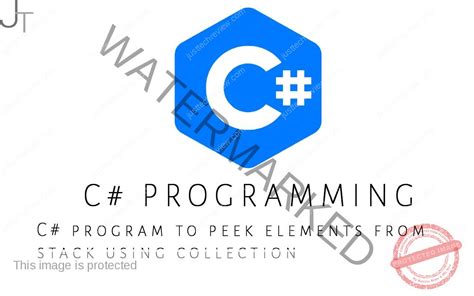 C Program To Peek Elements From Stack Using Collection Just Tech Review