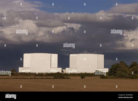 The Decommissioned Bradwell Nuclear Power Station Essex Uk In Late