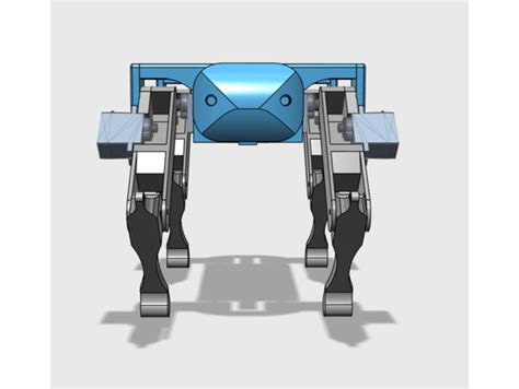 Mini Quadruped Robot For SG90 Servos By Akagan Thingiverse Mini