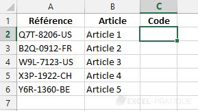 Fonction Excel DROITE