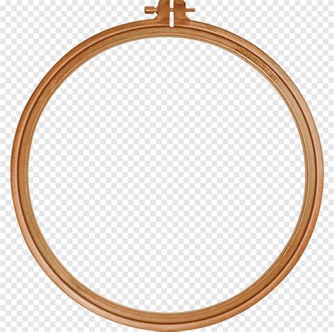 Round Brass Color Decor Embroidery Hoop Cross Stitch Sewing