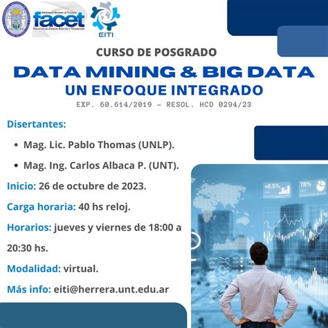 Curso De Posgrado “data Mining And Big Data Un Enfoque Integrado