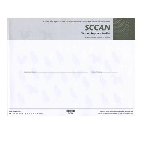Sccan Written Response Booklet 25