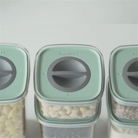 Berghoff Leo 5 Pc Smart Seal Food Container Set Green