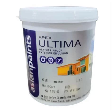 Asian Apex Exterior Emulsion Paint 1 Ltr At 490 Litre In Chennai