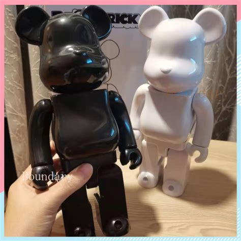 Bearbrick แม่พิมพ์ตัวต่อ รูปหมีโหด สีขาวบริสุทธิ์ 400 สําหรับทํากล่อง