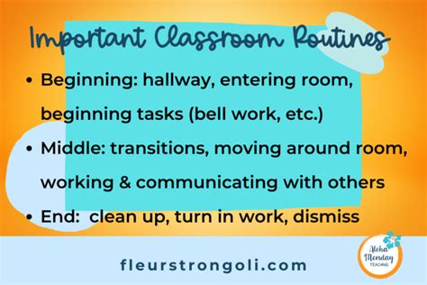What Are The Important Routines For Classroom Management In The Science Class Aloha Monday