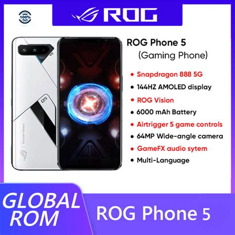 【global Rom】asus Rog Phone 5 5g Smartphone Snapdragon 888 678 144hz
