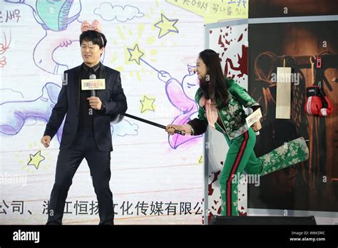 Chinese Singer And Actress Victoria Song Qian Right Of South Korean