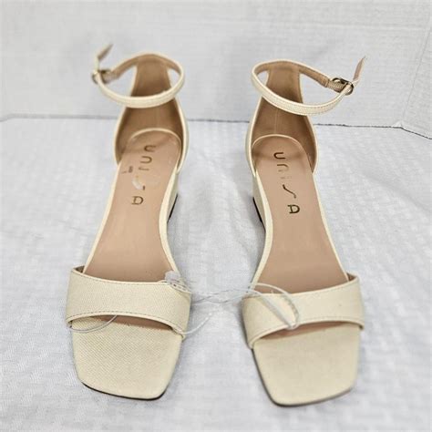 Unisa Bone Wedge Sandals Sandals White Womens Depop