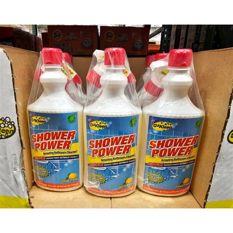 好市多 Ozkleen 浴廁淋浴間清潔劑 清新柑橘香 750毫升 X 3入附噴頭1支哦 112384 蝦皮購物