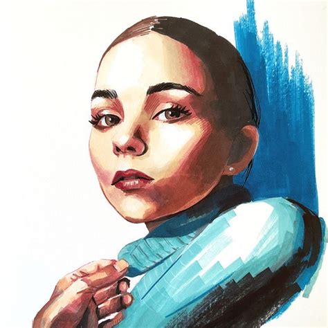 Alcohol Markers Portrait Drawings Marker Art Markers Drawing Ideas