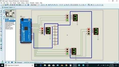 Circuit Diagram Of Traffic Light Controller Using Arduino Tr