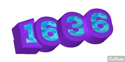1636 Number Animated  Logo Designs