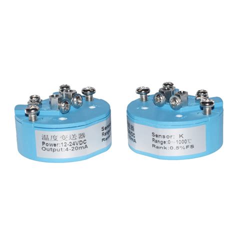 K Type Temperature Transmitter 4 20ma Output Pt100 0 5v 10v Thermocouple Thermal Resistance
