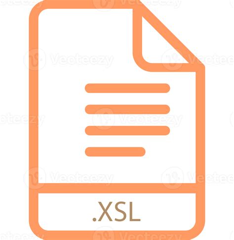 XSl File Type Outline 57325234 PNG