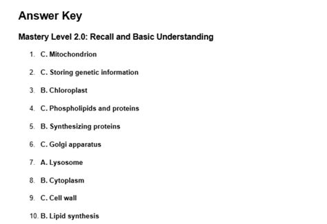 Cell Structure And Function Ngss Aligned Assessment For High School Biology