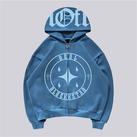Blockkstar X Exclusiviist Moletom 1of1 Baby Blue Droper