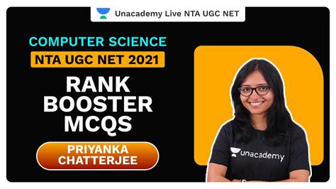 Rank Booster Mcqs Computer Science Priyanka Chatterjee Unacademy Youtube