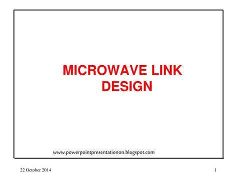 Ppt Microwave Link Design Powerpoint Presentation Free Download Id5728249