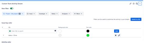 how to filter and customize activity stream gadget atlassian community