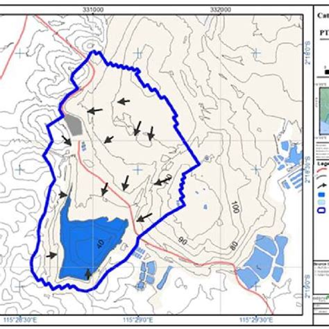 Water Flow Direction In The Catchment Area Download Scientific Diagram