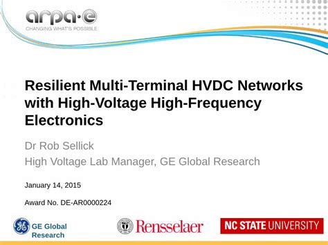 Pdf Resilient Multi Terminal Hvdc Networks With High Voltage Resilient Multi Terminal Hvdc