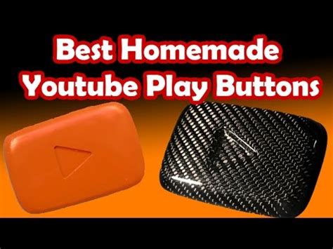 Best Homemade Youtube Play Button Awards Custom Made DIY Youtube Playbutton YouTube