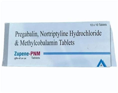 Pregabalin Nortriptyline Hydrochloride Methylcobalamin Tablet 500 Mcg