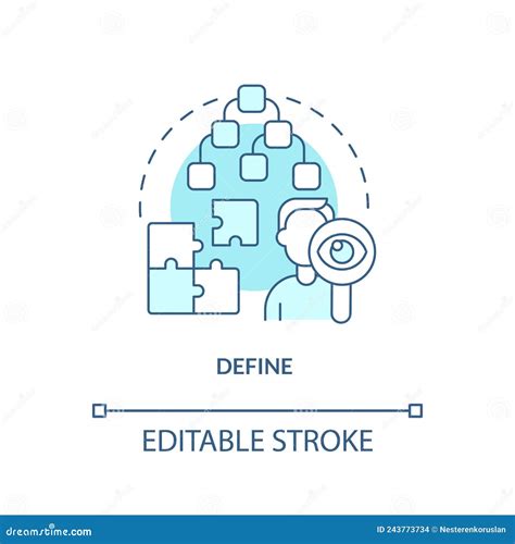 Define Turquoise Concept Icon Stock Vector Illustration Of