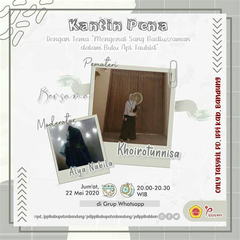 Pd Ikatan Pelajar Persis Putri 🌹 Kantin Pena🌹 Kajian Rutin Penuh