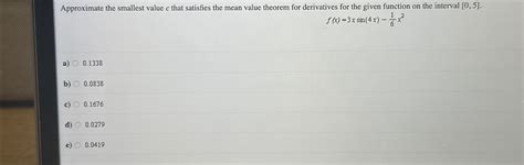 solved approximate the smallest value c ﻿that satisfies the